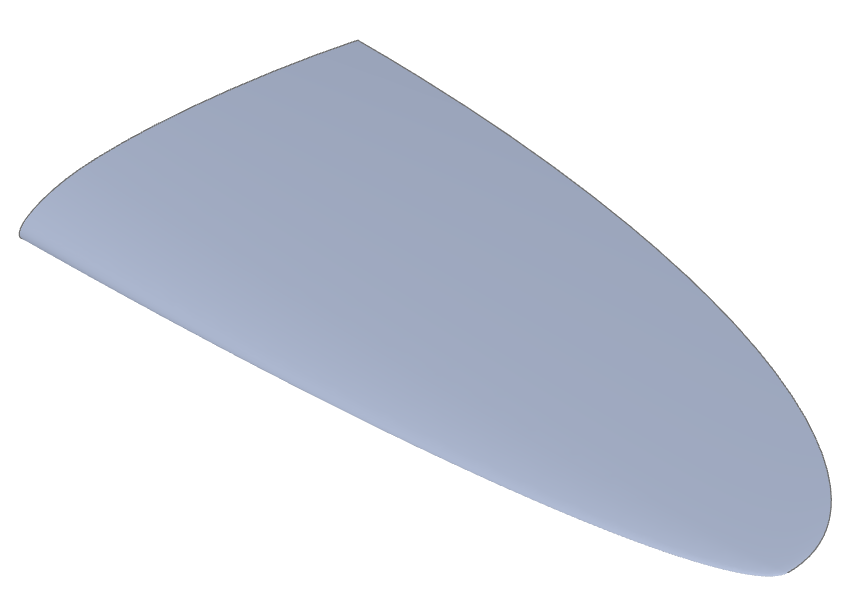 Tutorial: Spitfire Wing with Gordon Surface — build123d 0.10.1.dev364 ...
